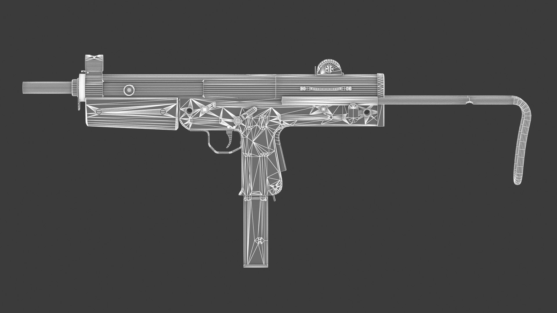 FMK 3 Submachine Gun Low Poly PBR Realistic Model - TurboSquid 1992303