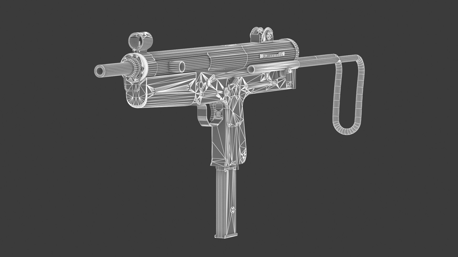 FMK 3 Submachine Gun Low Poly PBR Realistic Model - TurboSquid 1992303