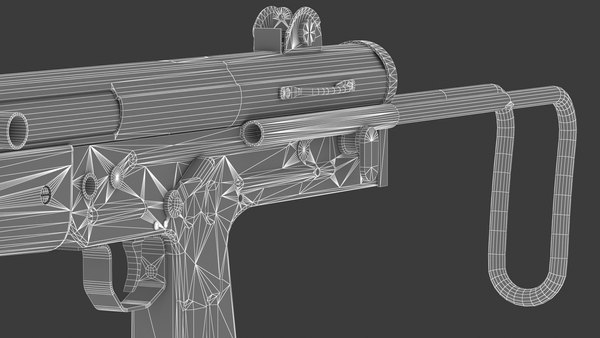 modelo 3d FMK 3 Submachine Gun Low Poly PBR Realistic - TurboSquid 1992303