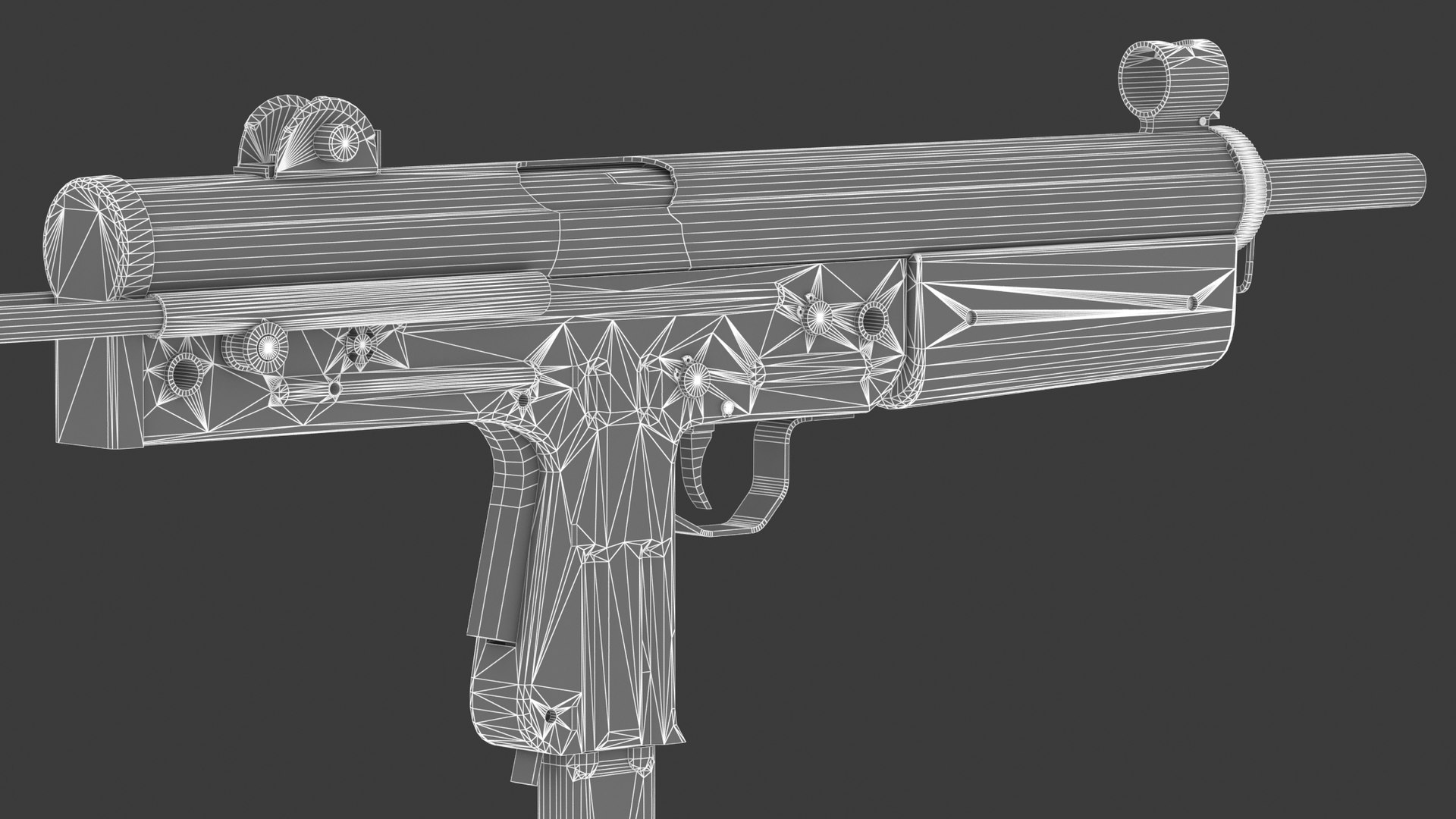 FMK 3 Submachine Gun Low Poly PBR Realistic Model - TurboSquid 1992303