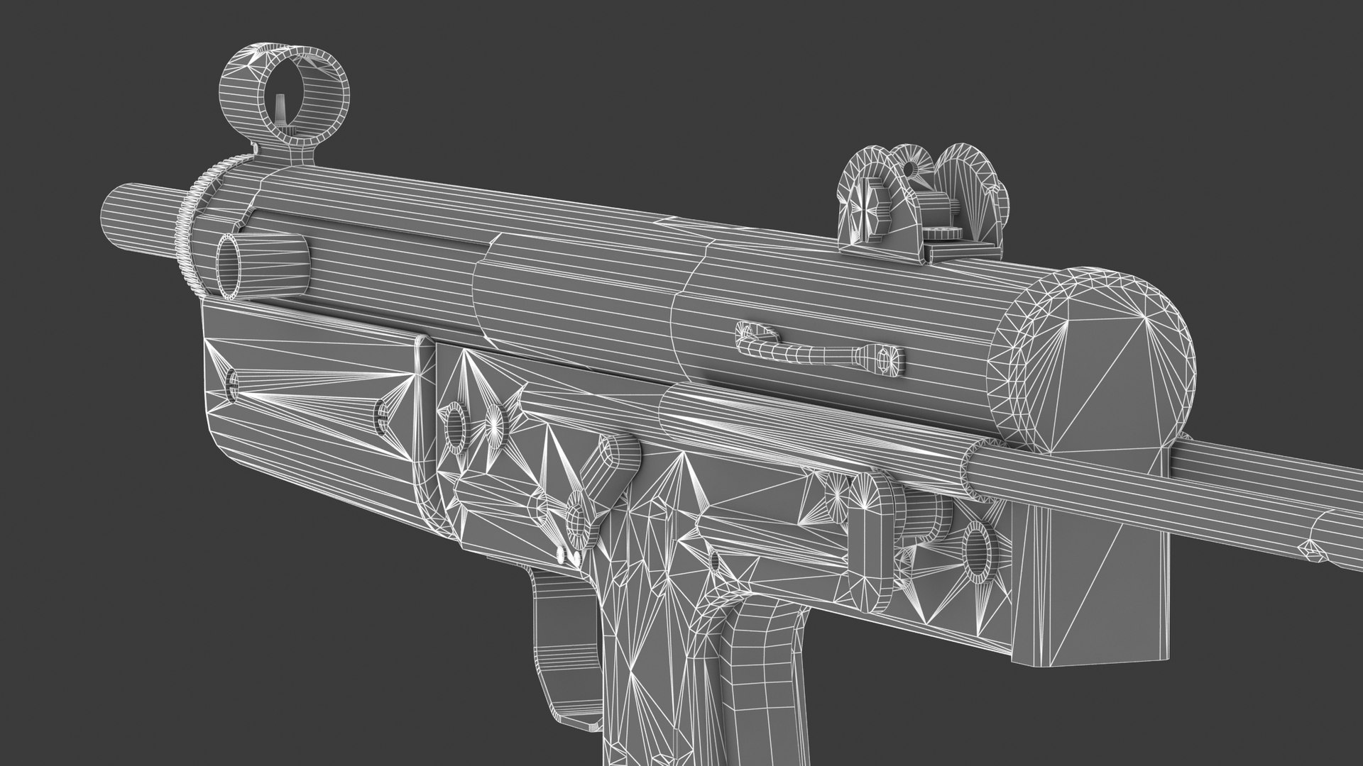 FMK 3 Submachine Gun Low Poly PBR Realistic Model - TurboSquid 1992303