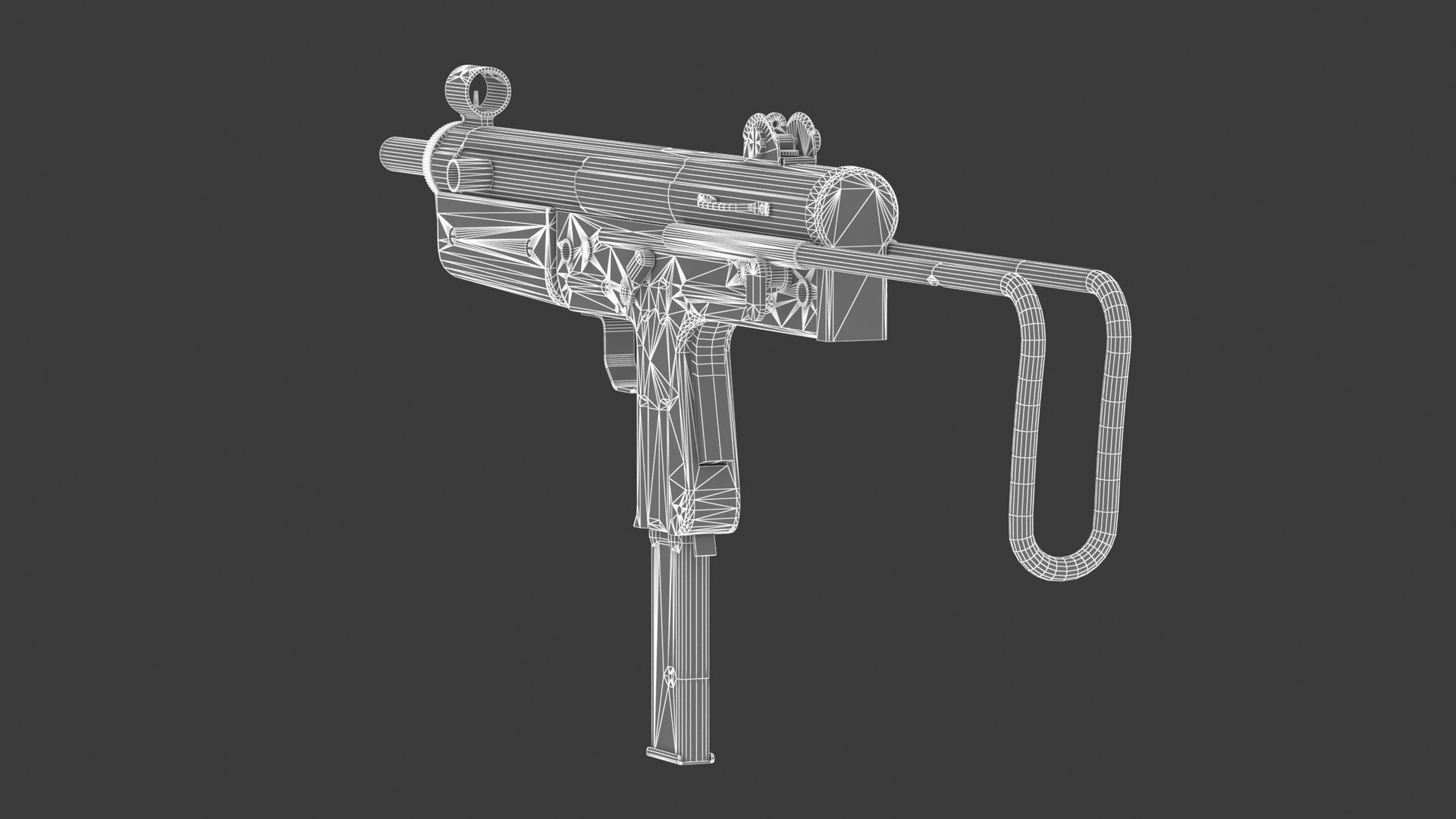 FMK 3 Submachine Gun Low Poly PBR Realistic Model - TurboSquid 1992303