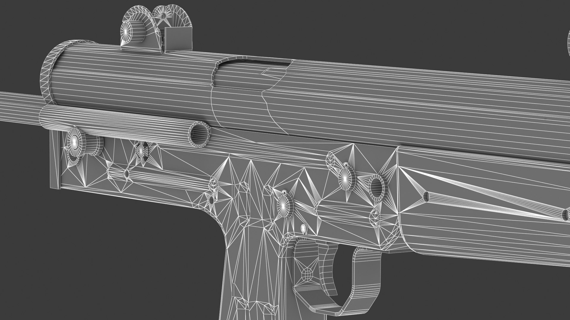 FMK 3 Submachine Gun Low Poly PBR Realistic Model - TurboSquid 1992303