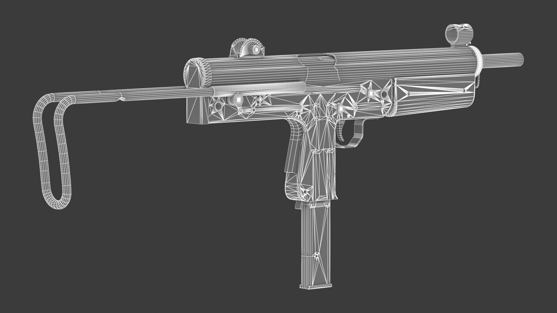 FMK 3 Submachine Gun Low Poly PBR Realistic Model - TurboSquid 1992303