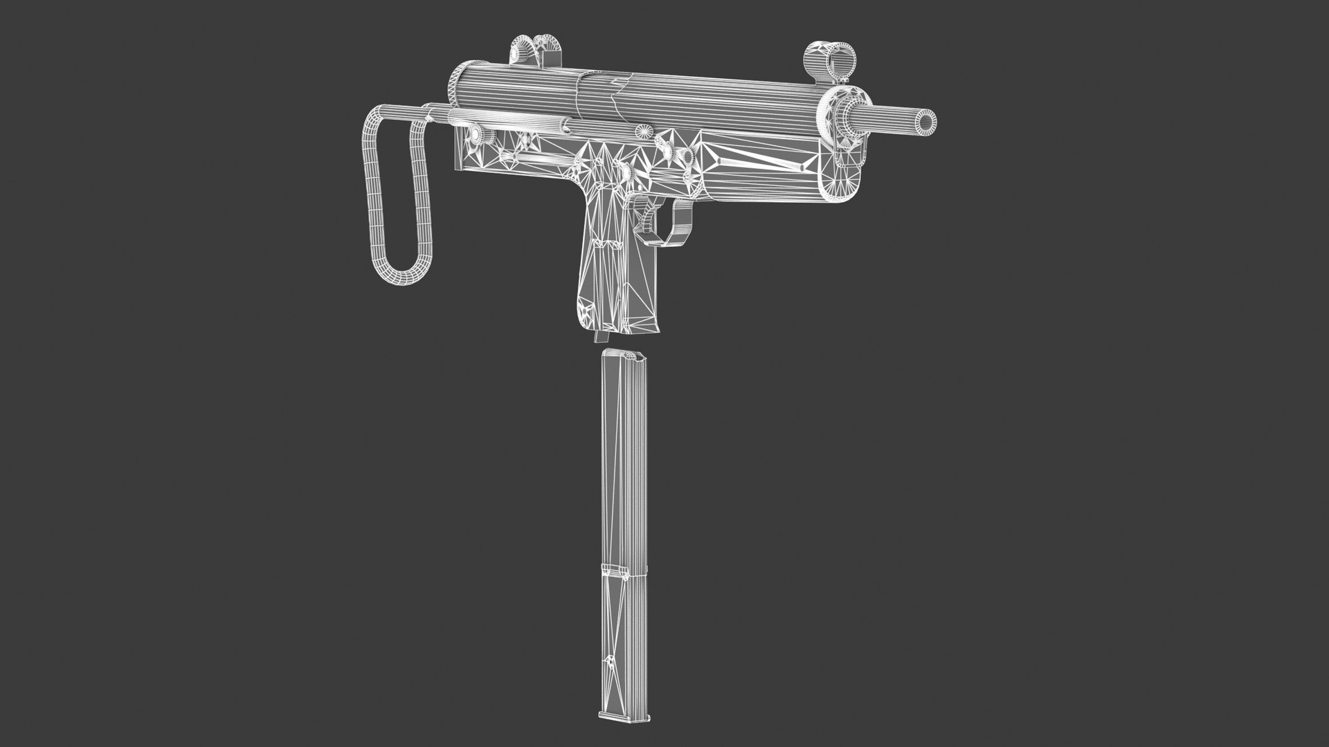 FMK 3 Submachine Gun Low Poly PBR Realistic Model - TurboSquid 1992303