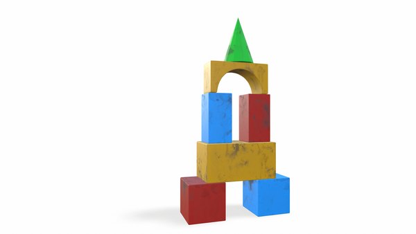 3D model set simple children toys - TurboSquid 1701582