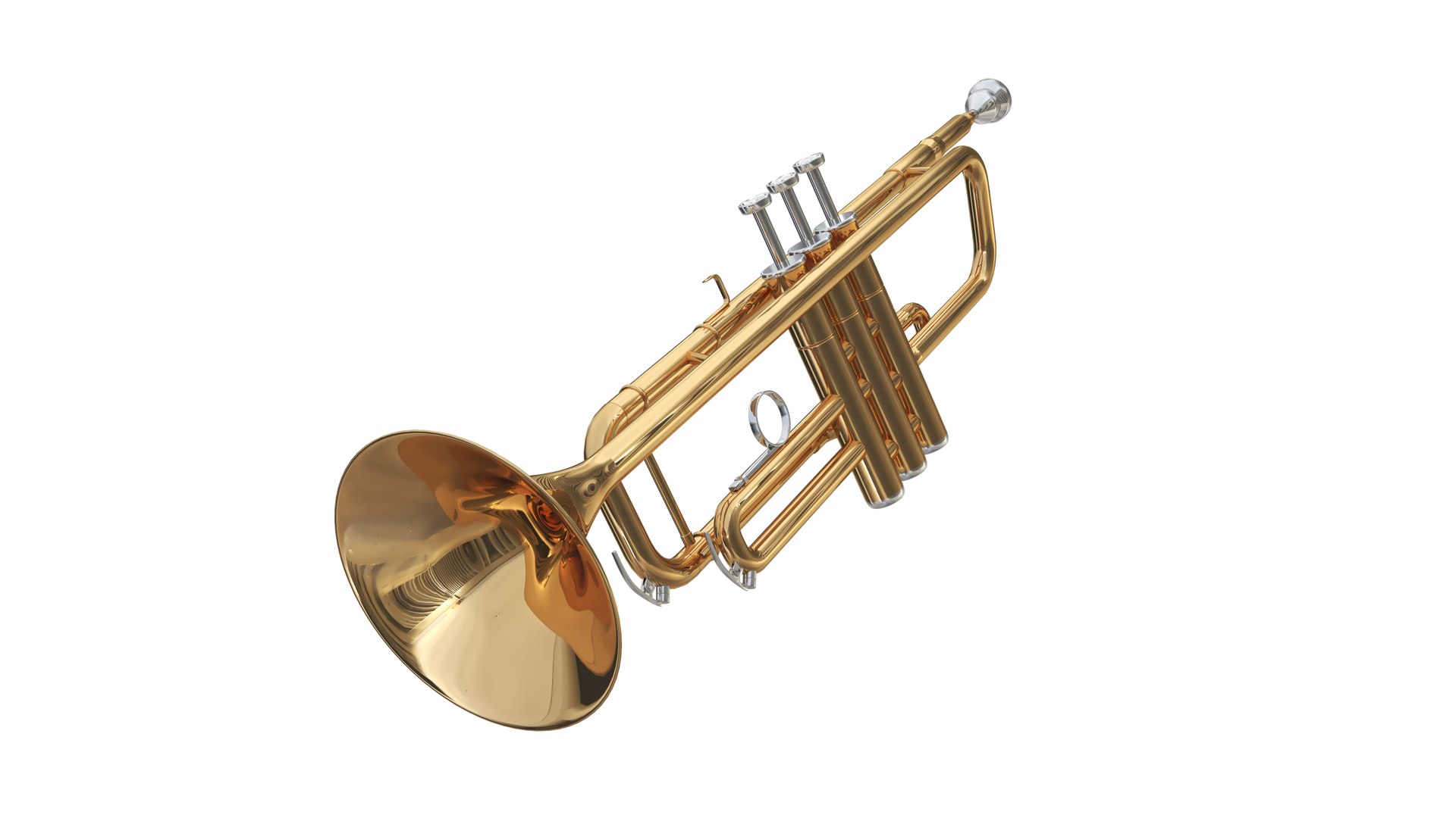 3D Trumpet Model - TurboSquid 2292528