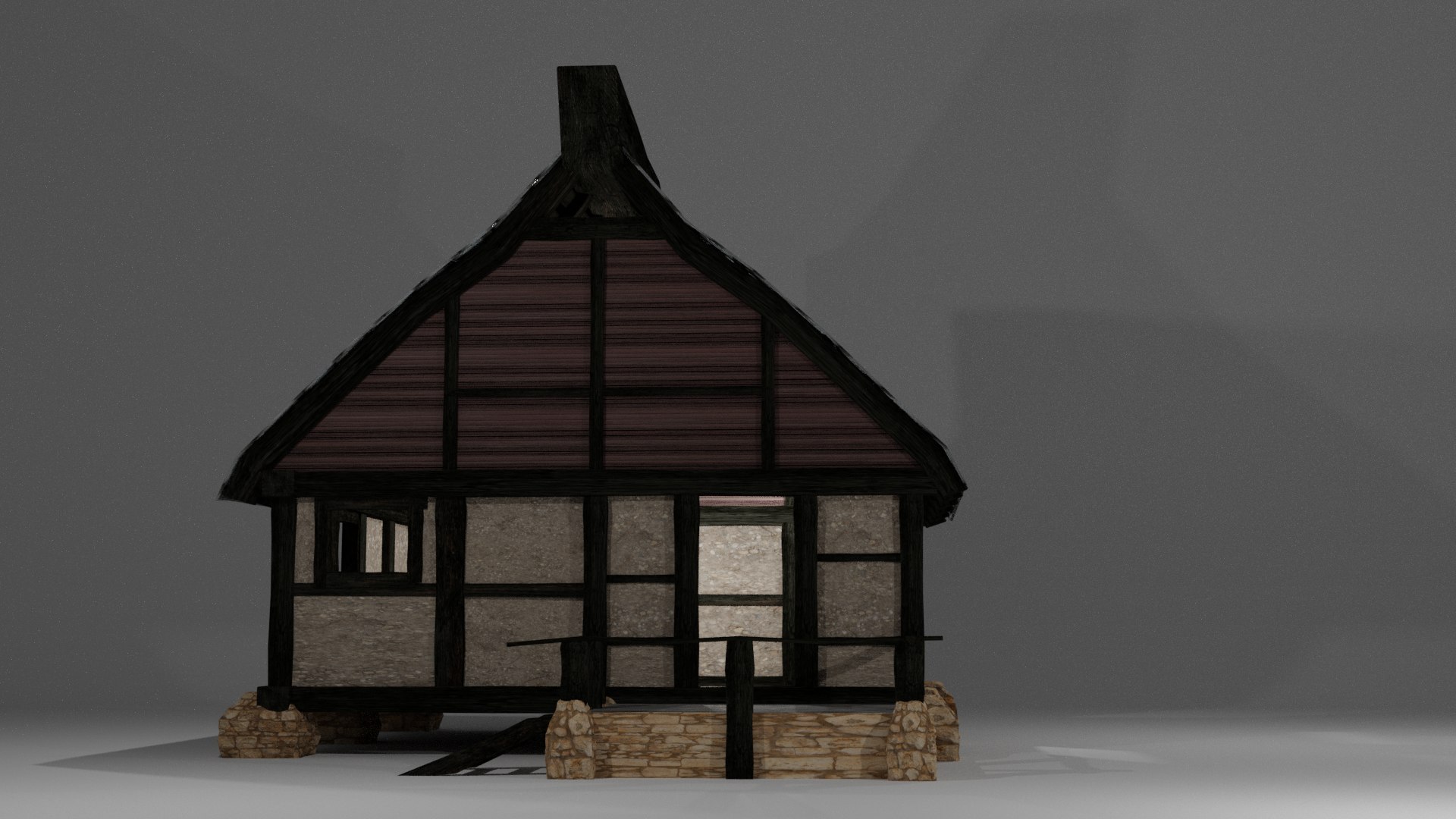 3D Model Old Style House - TurboSquid 1724927