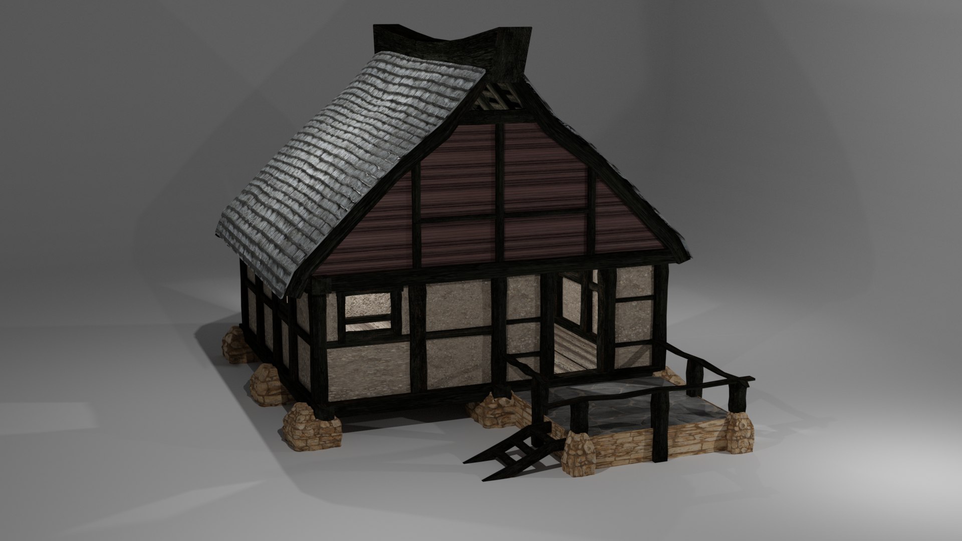 3D Model Old Style House - TurboSquid 1724927