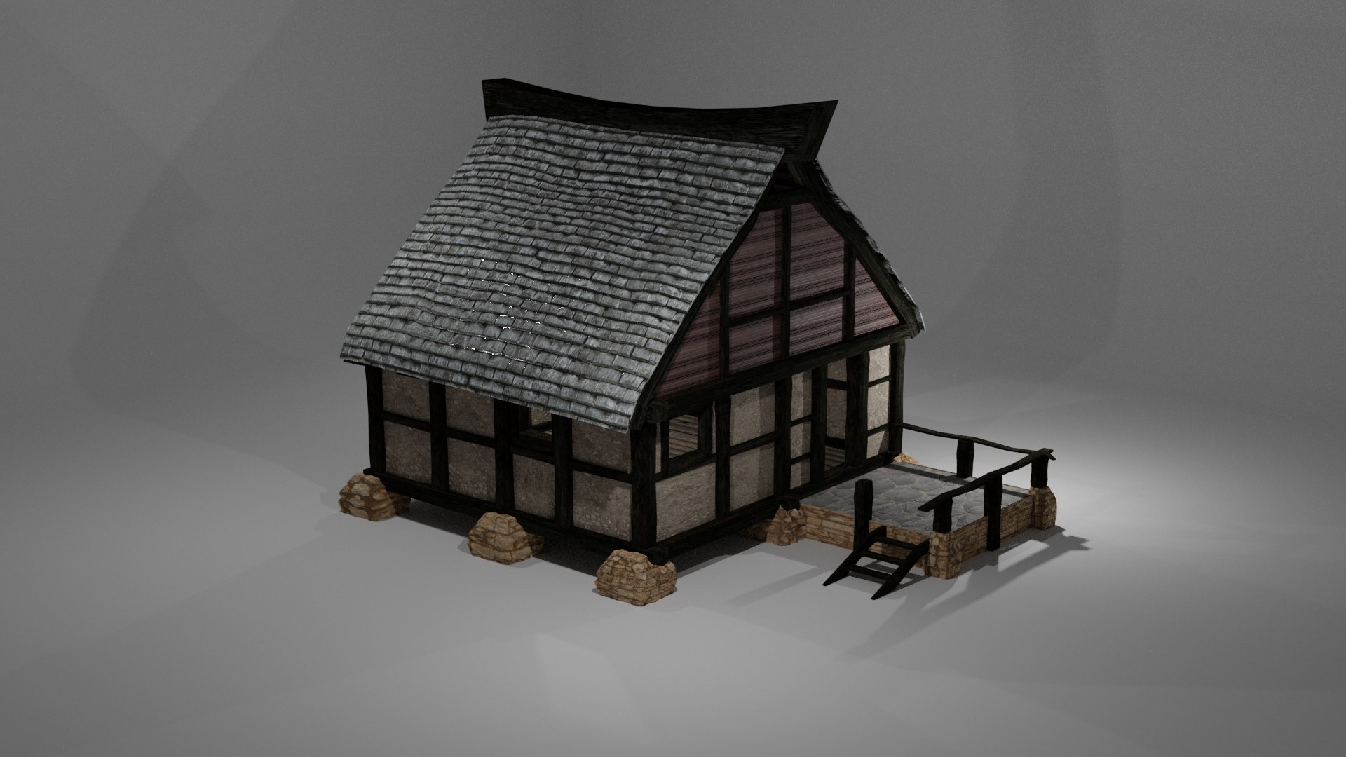 3D Model Old Style House - TurboSquid 1724927
