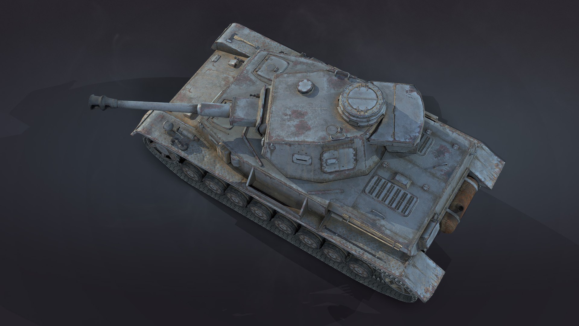 3D Model Pz Iv Low-poly - TurboSquid 1667903