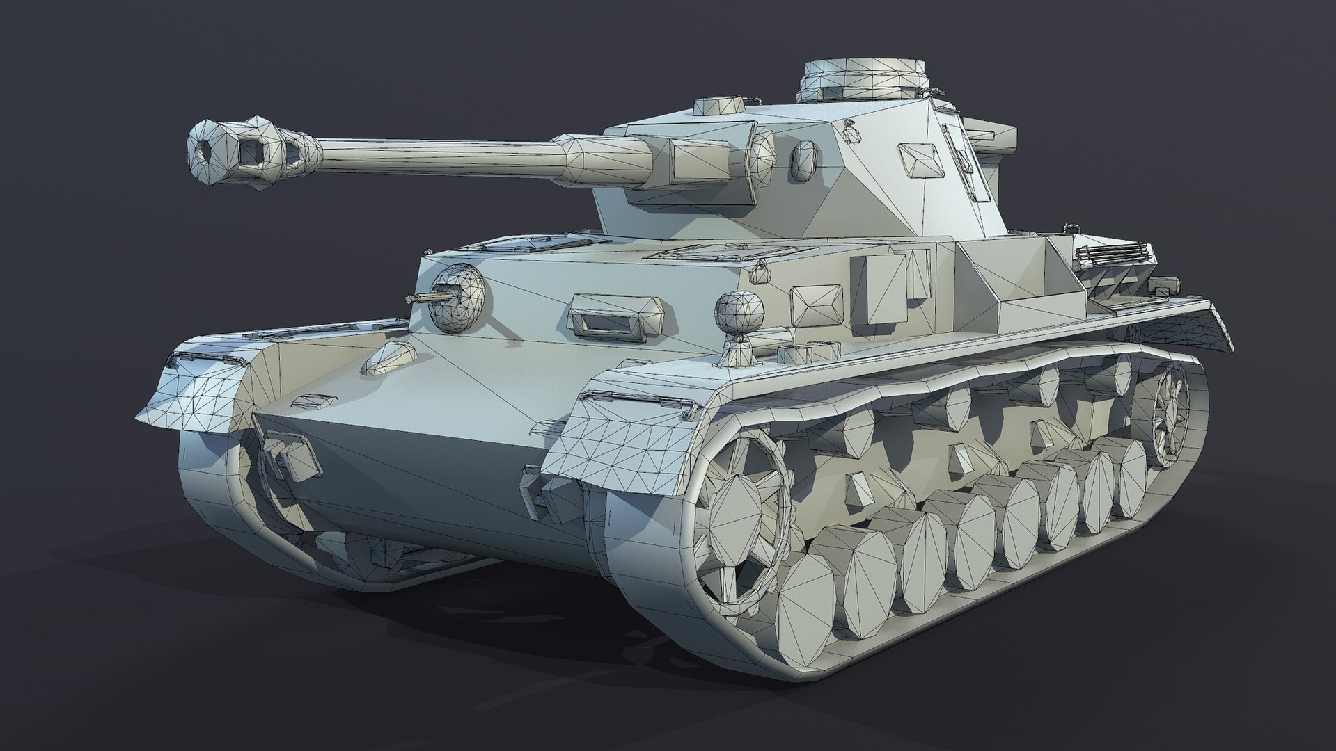3D Model Pz Iv Low-poly - TurboSquid 1667903
