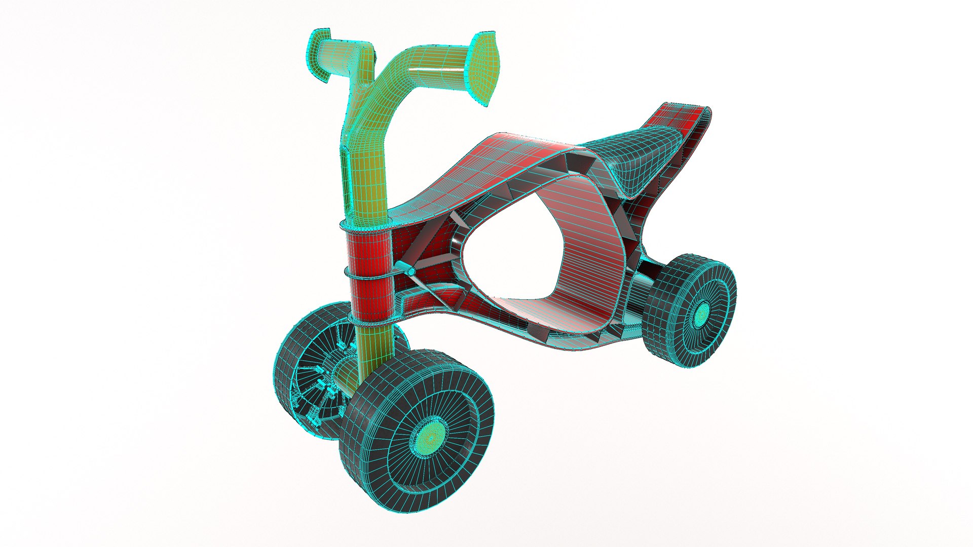 Kids Four Wheel Cycle 3D Model VR 3D Model - TurboSquid 1925005