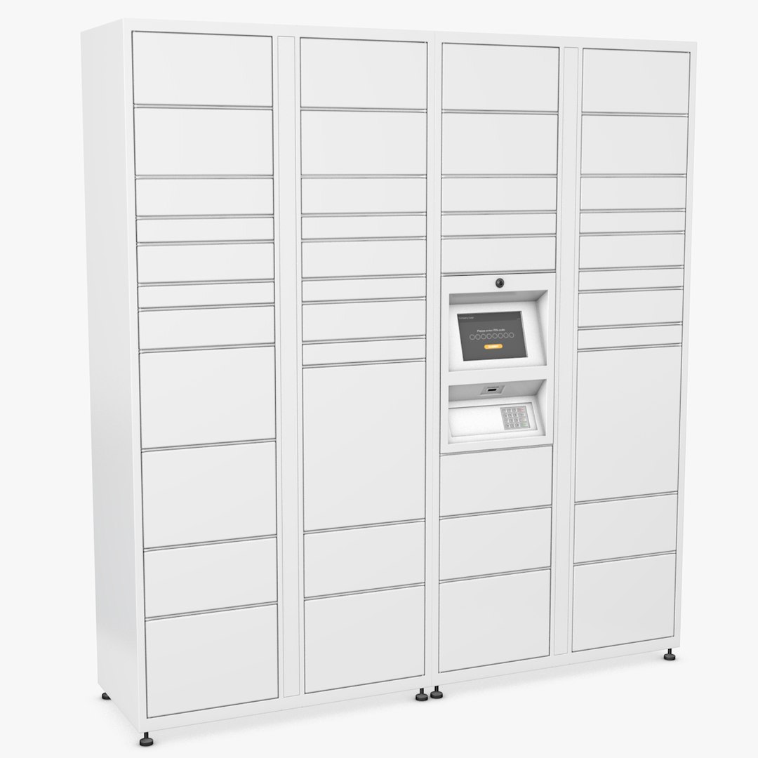 Delivery Lockers model - TurboSquid 1890657