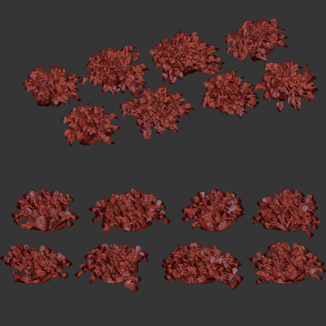 3D Low Poly Bushes Collection Vol 30-Blender-3dmodel Model - TurboSquid ...
