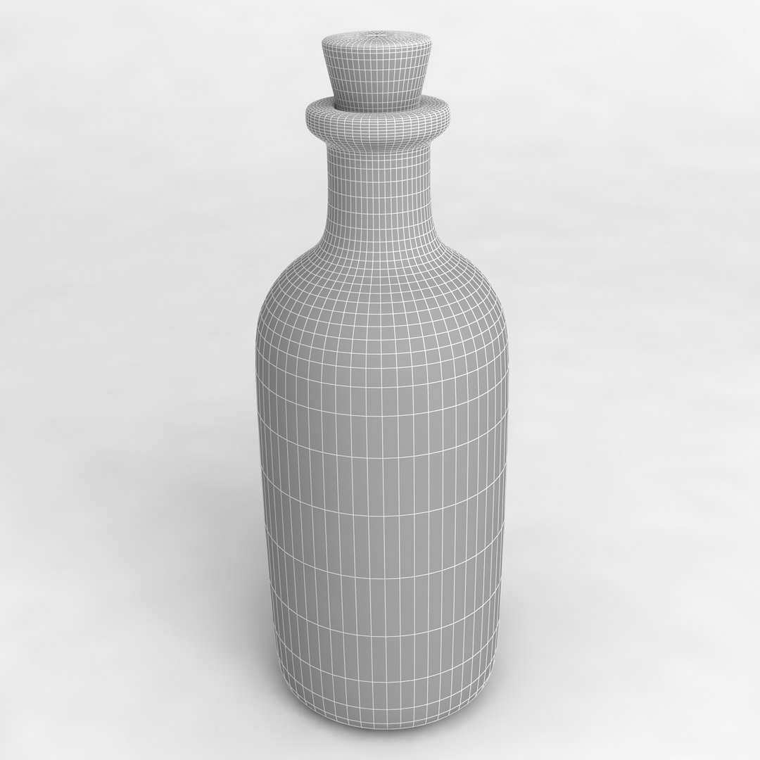 Oil Bottle 3d Model