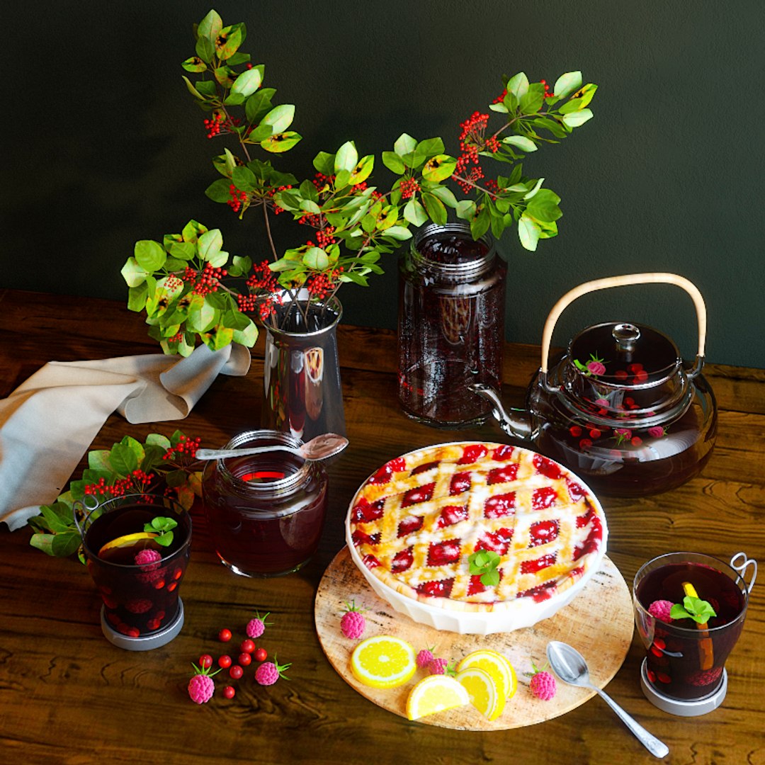 3D tea pie | 1143834 | TurboSquid