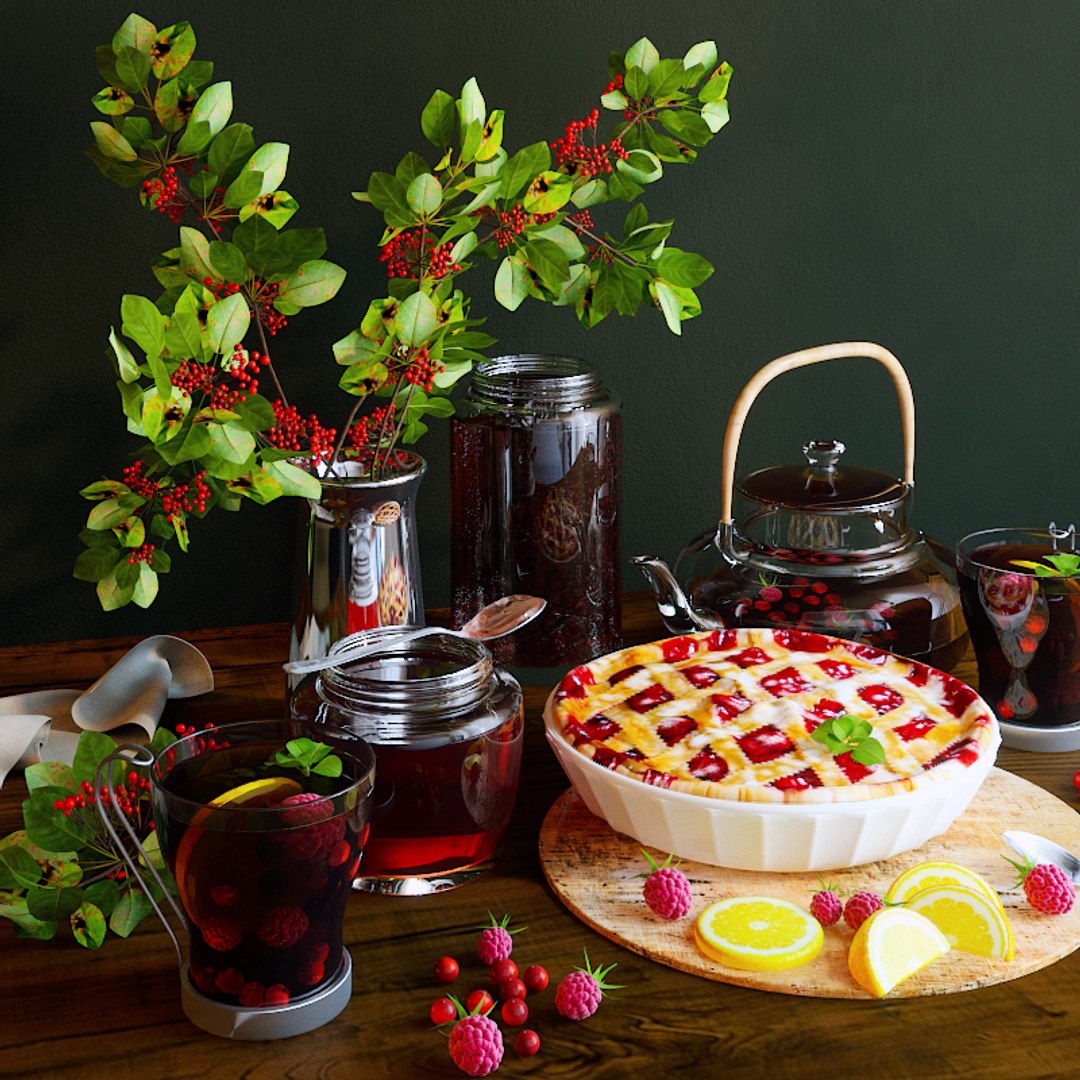 3D tea pie | 1143834 | TurboSquid