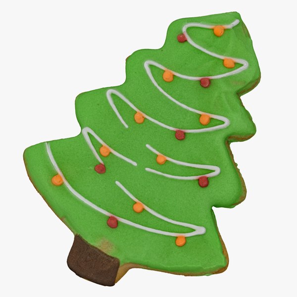 3D christmas tree gingerbread cookie - TurboSquid 1710399