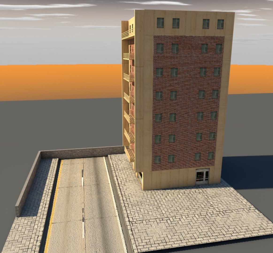 3d model building