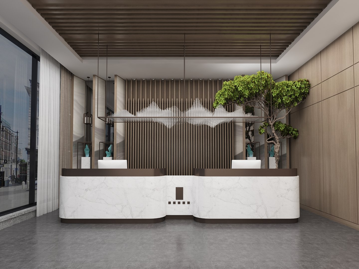 3D model Reception Desk - 015 - TurboSquid 1989267