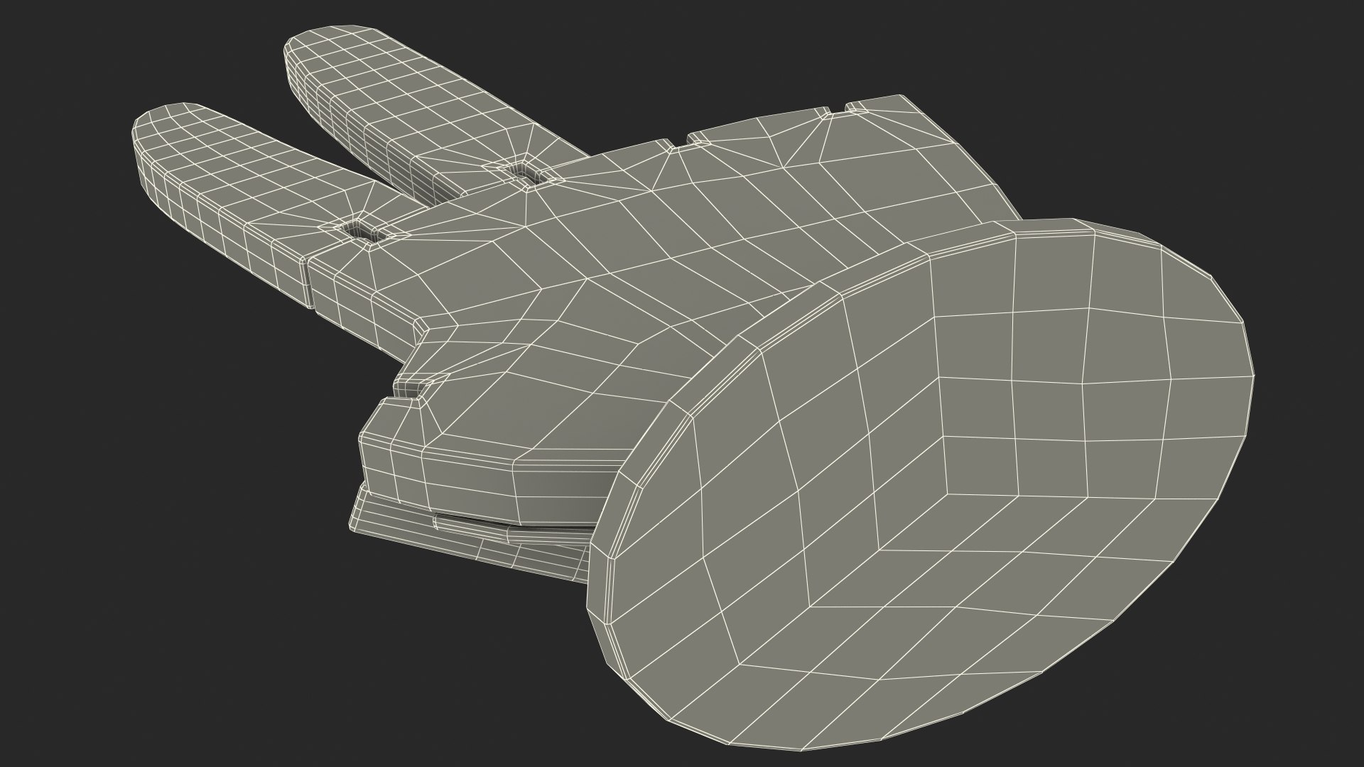 3D Model Peace Hand Symbol - TurboSquid 1818370