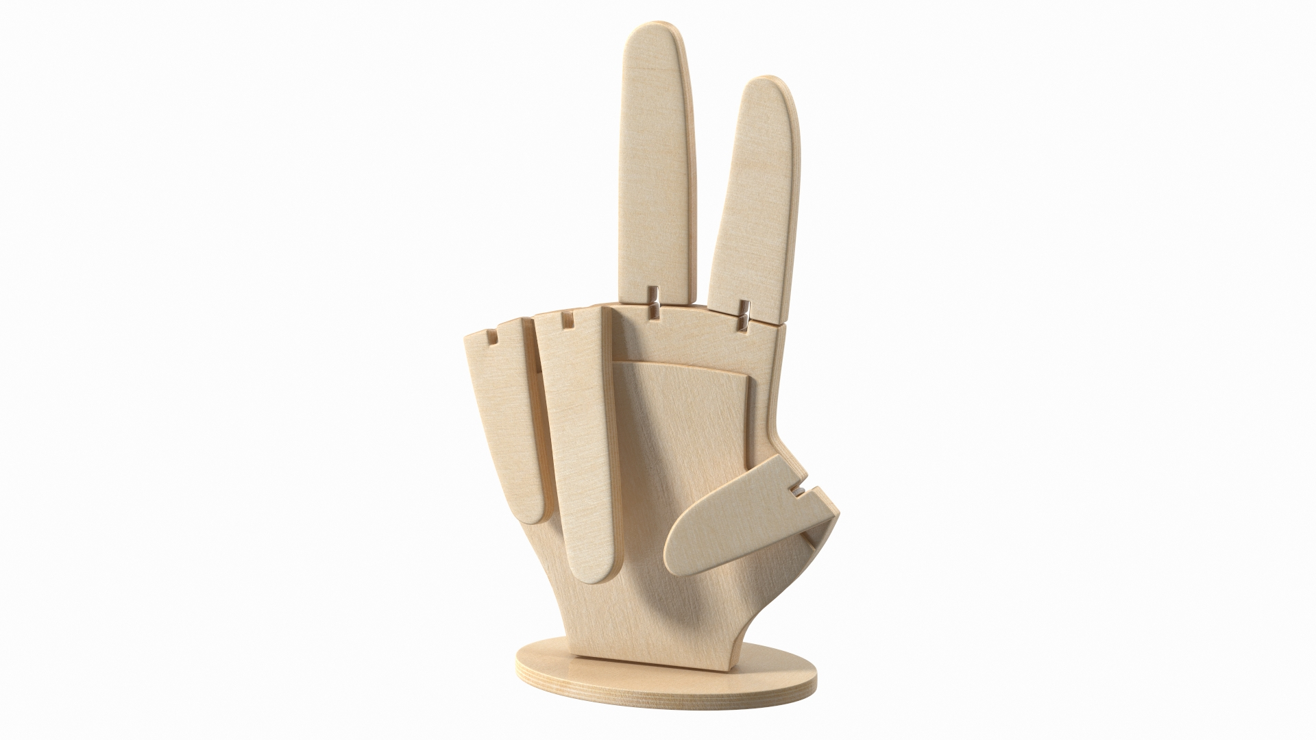 3D Model Peace Hand Symbol - TurboSquid 1818370