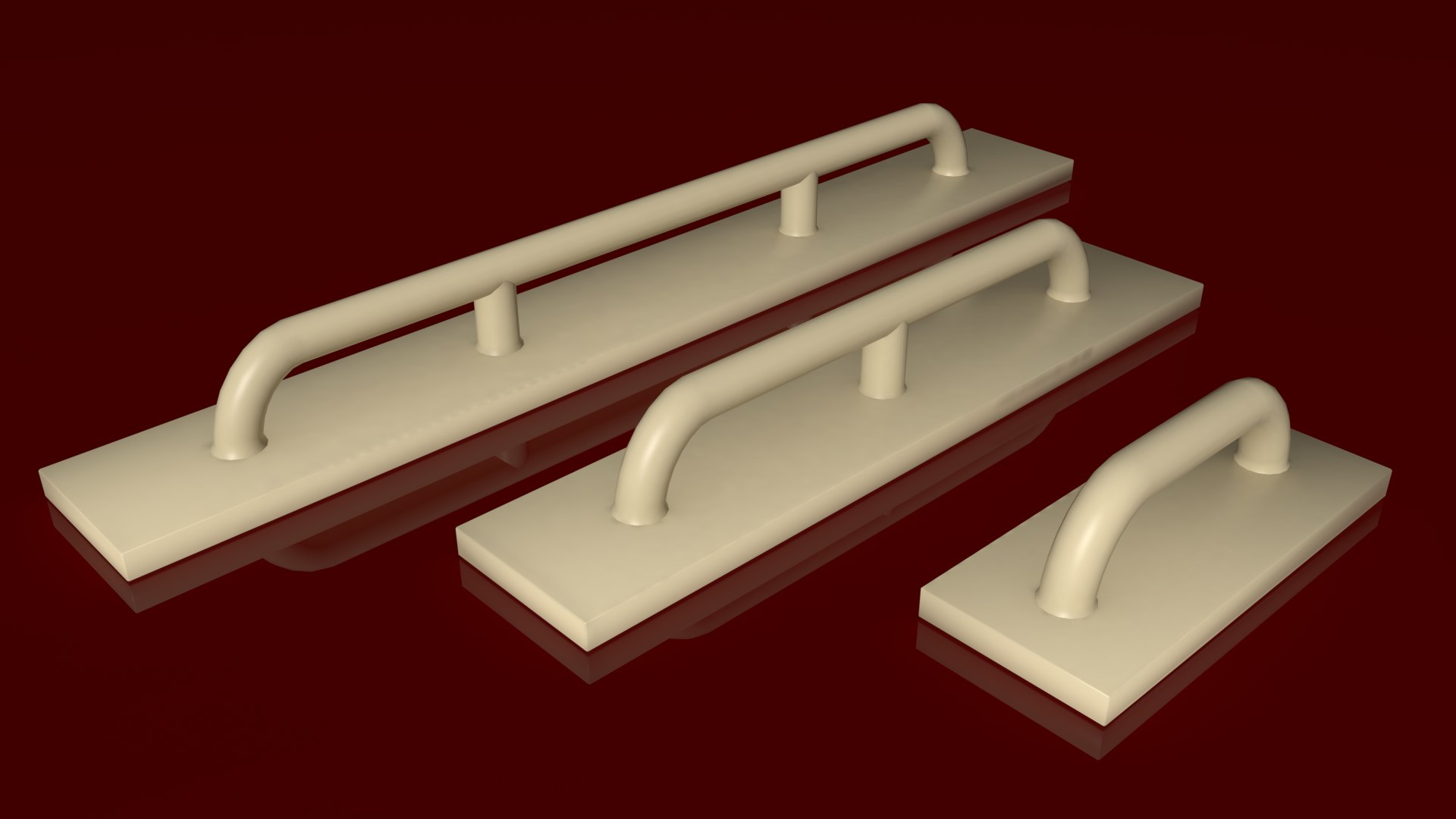Polyurethane Plastering Float Set Lowpoly 3D Model - TurboSquid 1877066