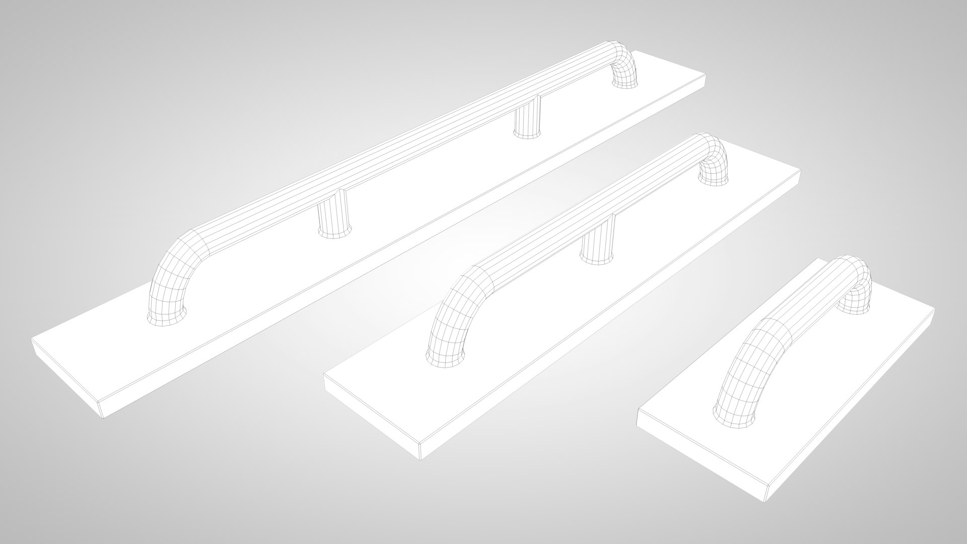 Polyurethane Plastering Float Set Lowpoly 3D Model - TurboSquid 1877066