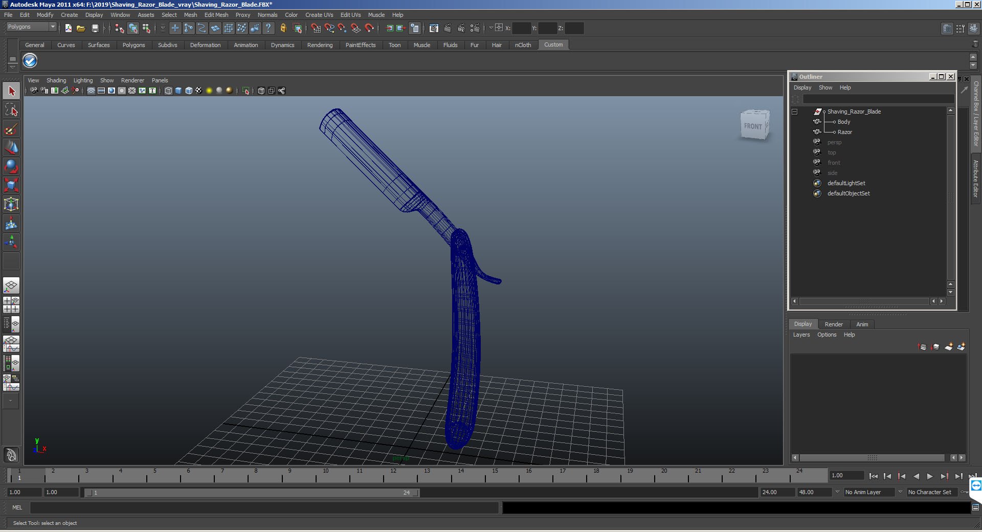 3D Shaving Razor Blade Model - TurboSquid 1430809