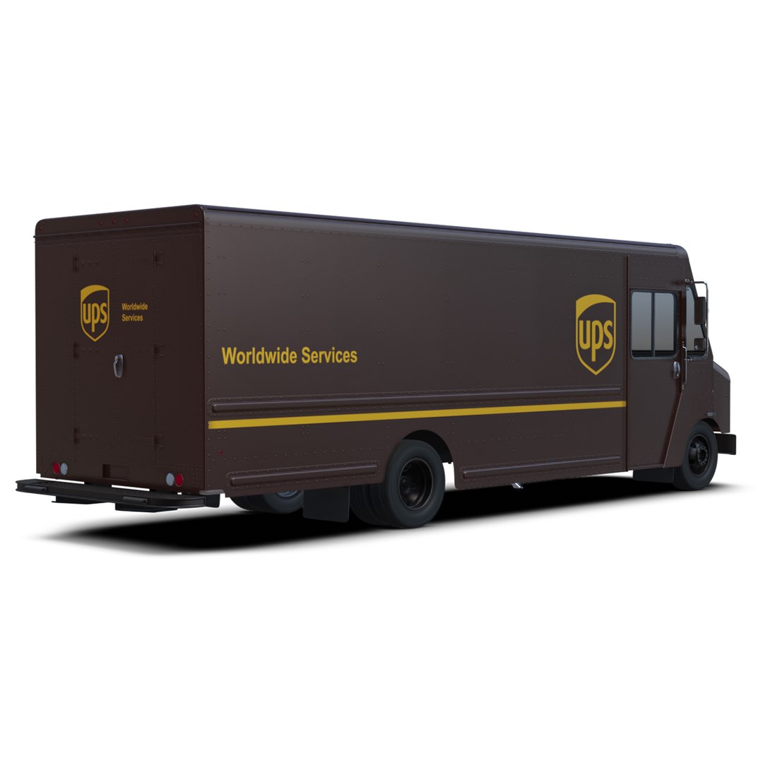 3D Ups Delivery Step Van - TurboSquid 1410619