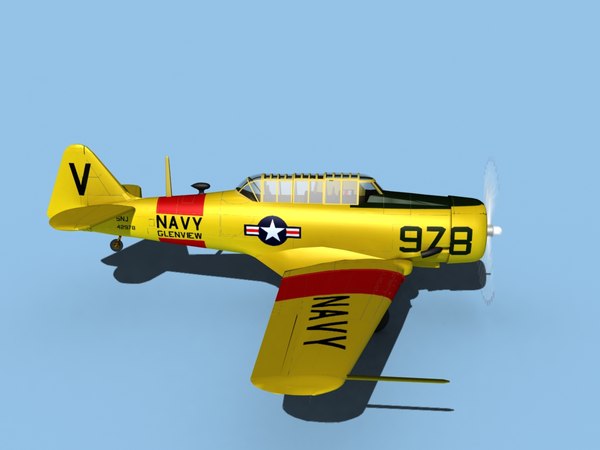 3D model snj harvard north american - TurboSquid 1489645