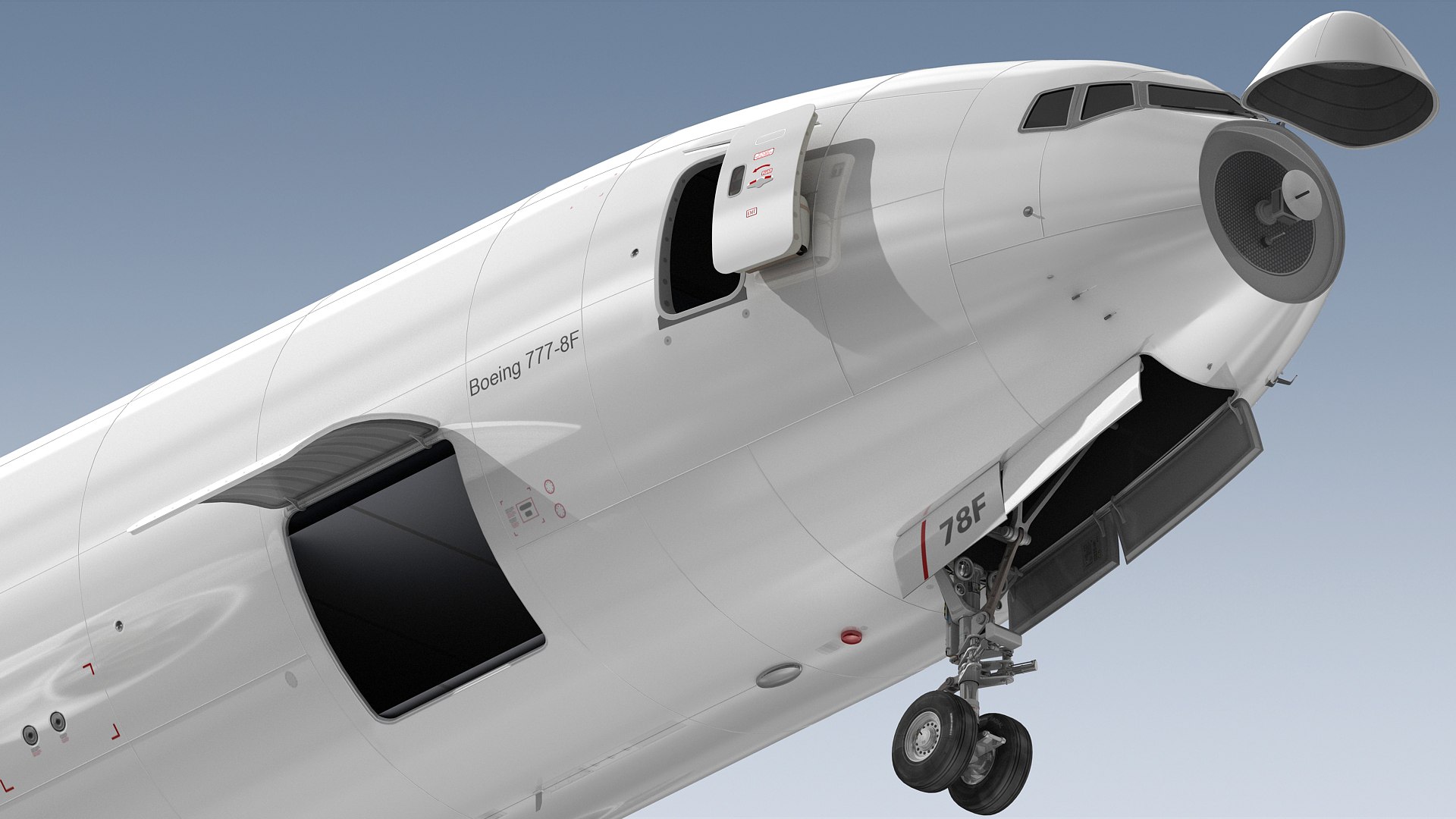 3D Boeing 777-8F White Model - TurboSquid 2407252
