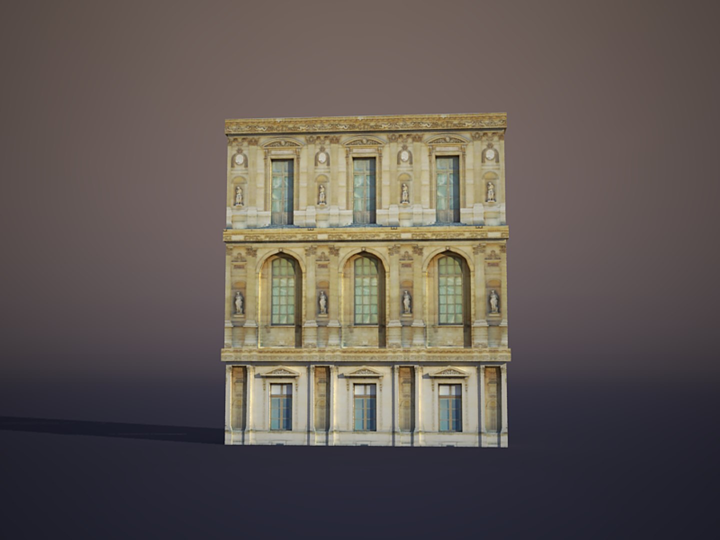 3d Building Exterior Model