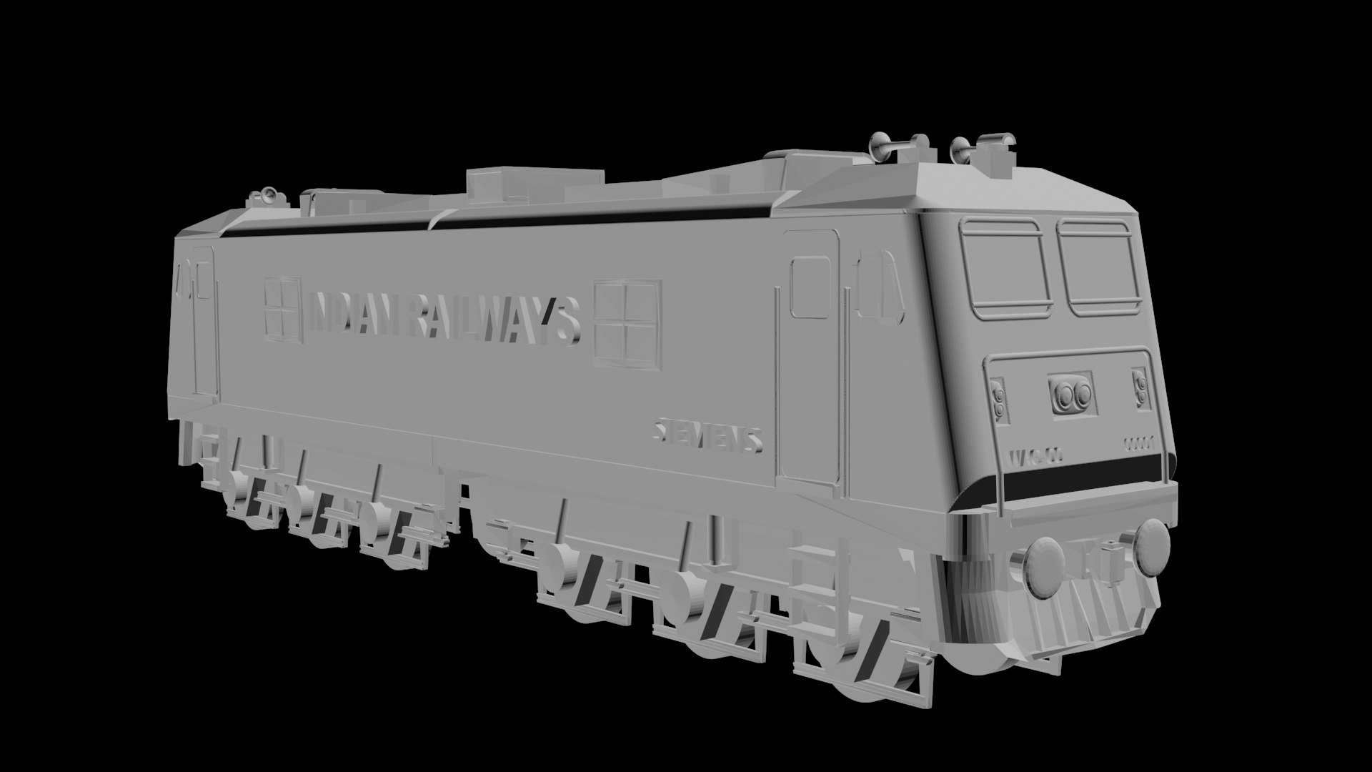 3D Alstoms WAG Locomotive 9000Hp Train - TurboSquid 2013374
