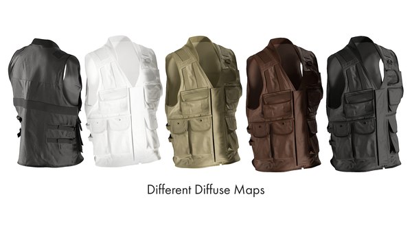 3D realistic vests 5 collections - TurboSquid 1707079
