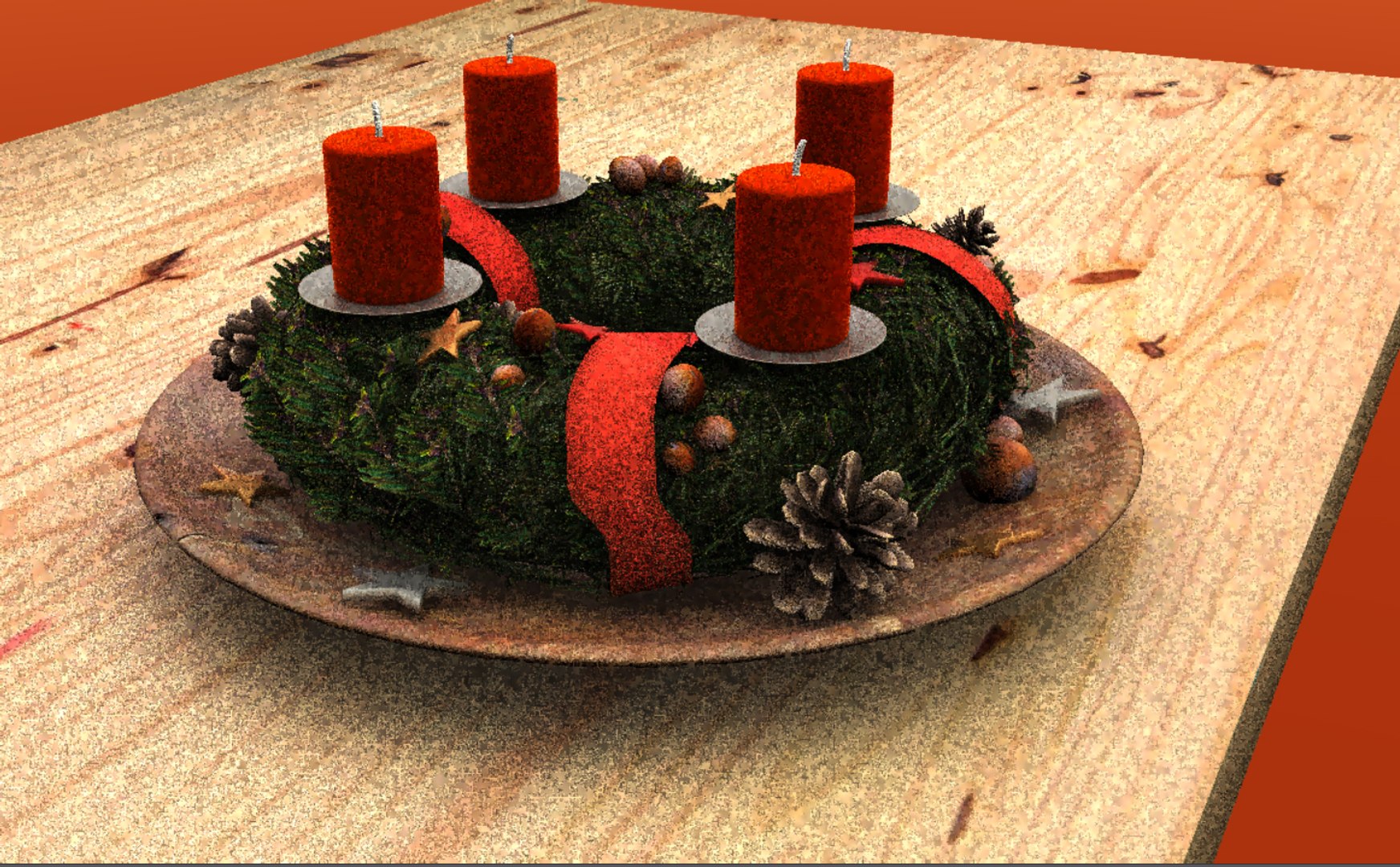 3d model advent wreath