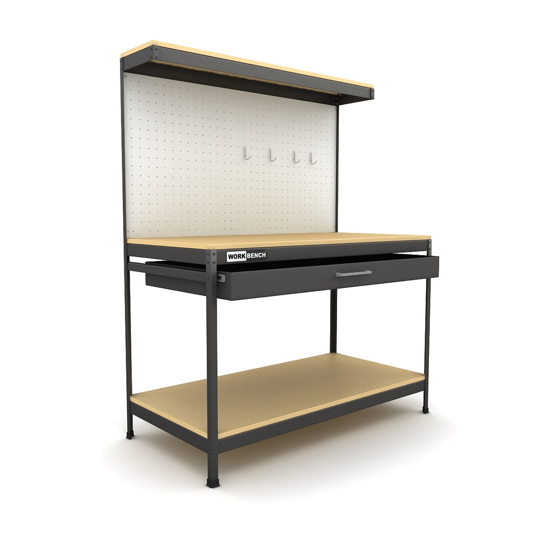 Workbench Garage Workshop 3d Max