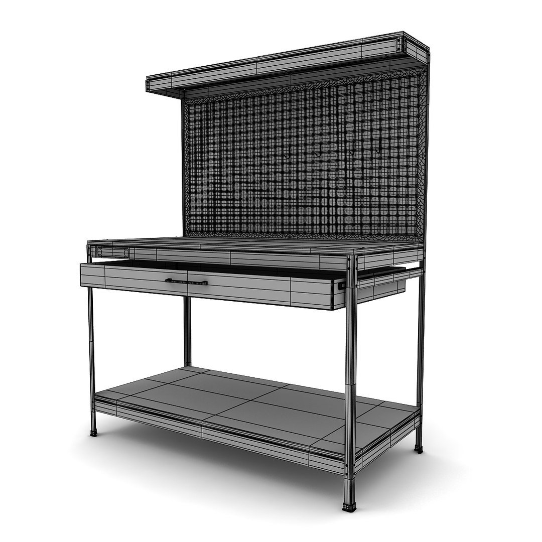 Workbench Garage Workshop 3d Max