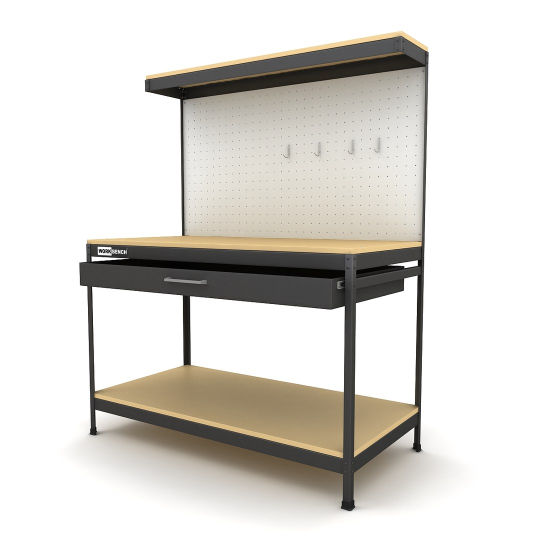 Workbench Garage Workshop 3d Max