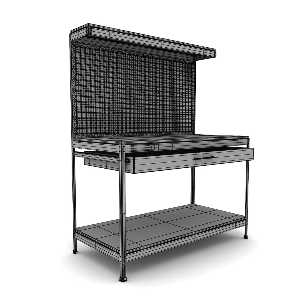 Workbench Garage Workshop 3d Max