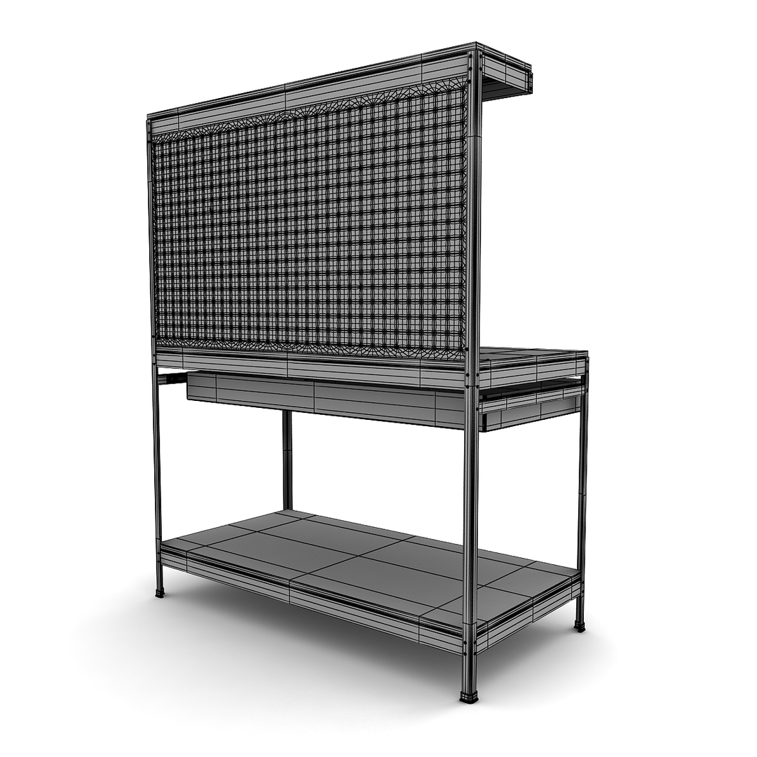 workbench garage workshop 3d max