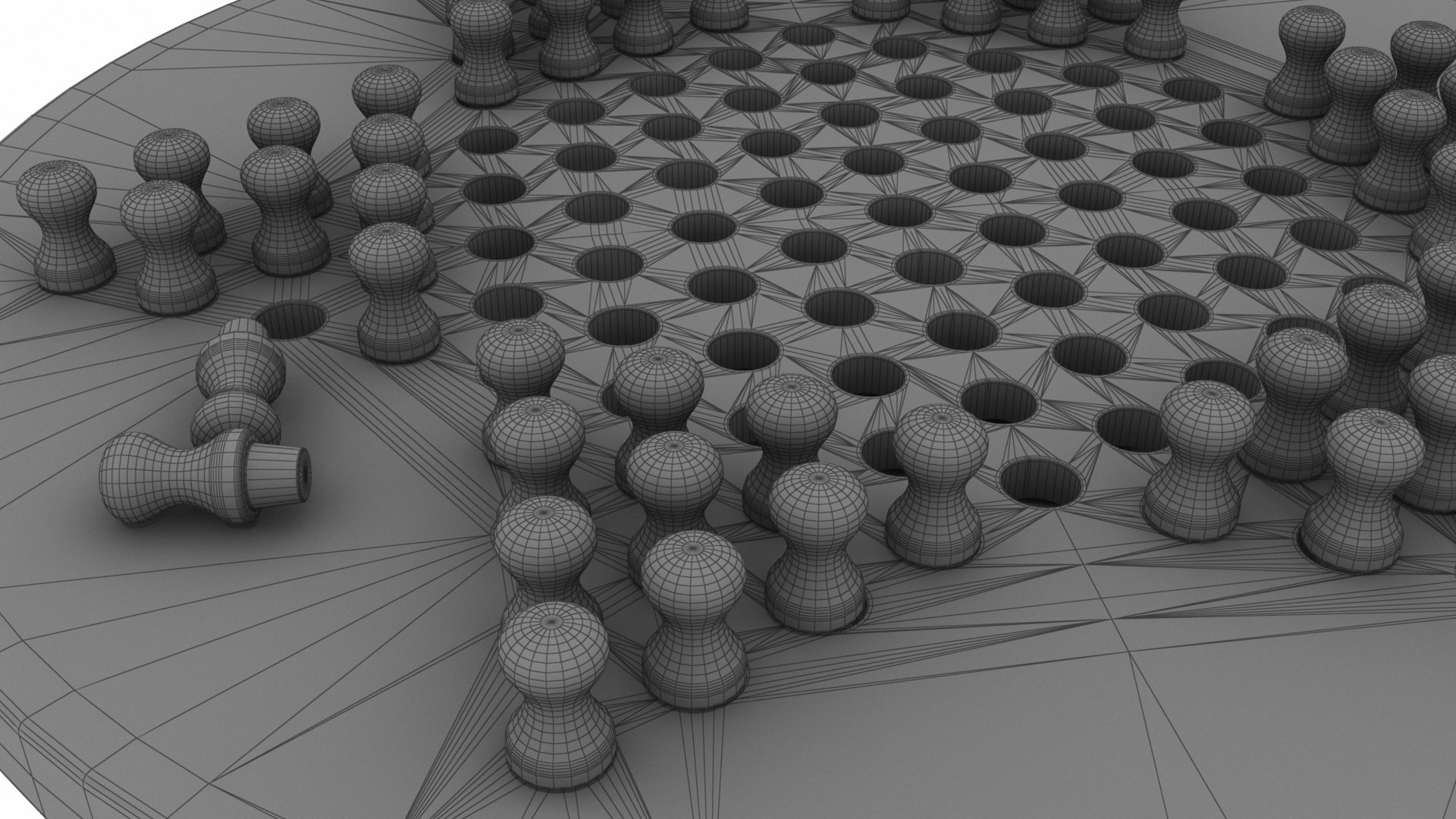 3D Chinese Checker Model - TurboSquid 1535898