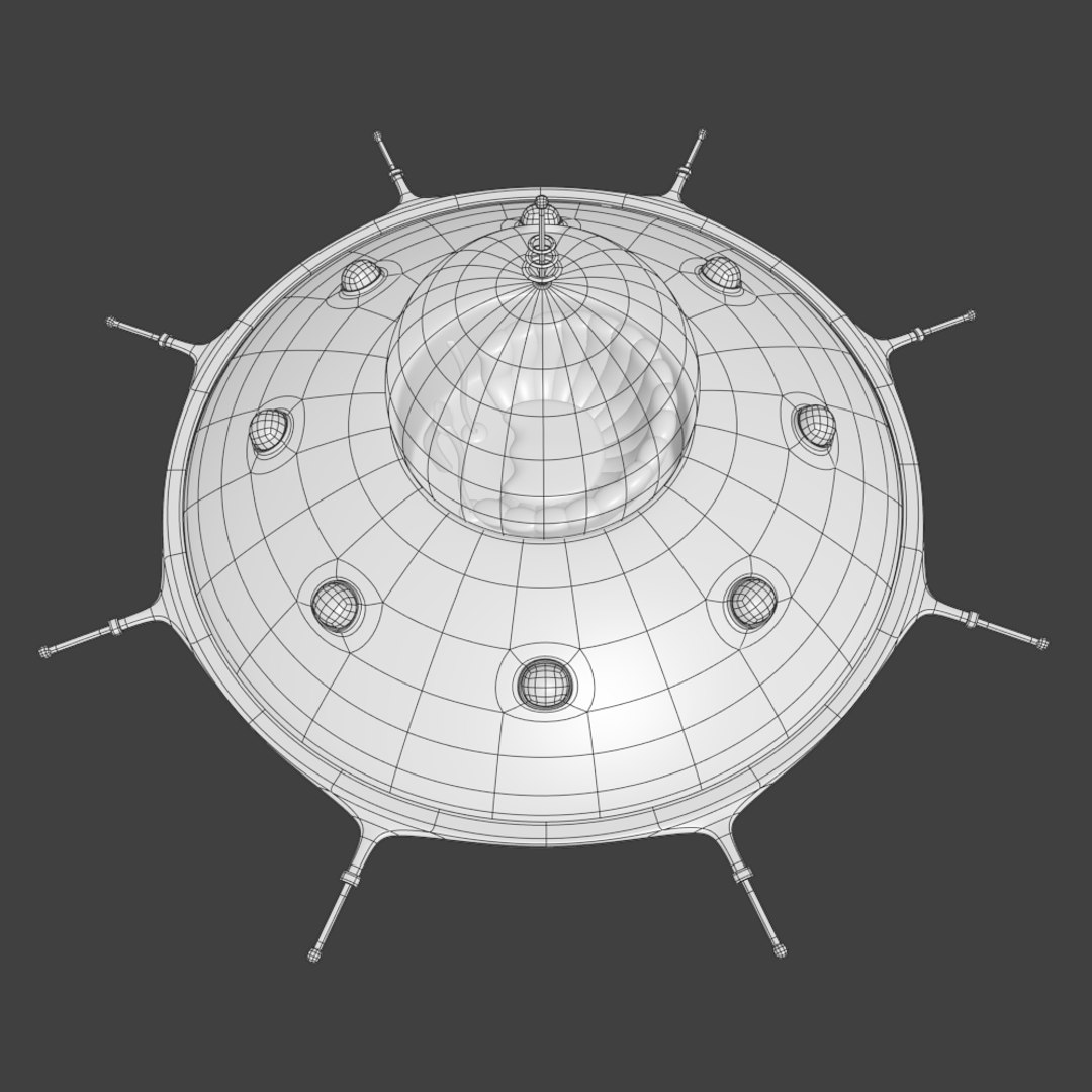 Flying Saucer 3D Model - TurboSquid 1255024