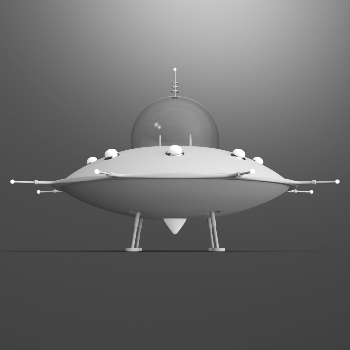Flying saucer 3D model - TurboSquid 1255024