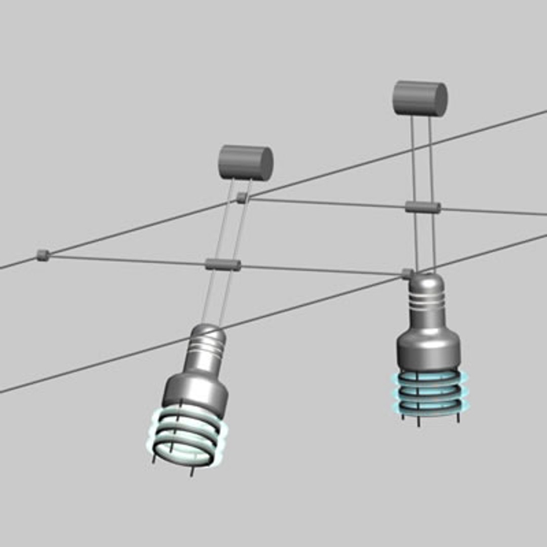 lamp wall wire 3d model
