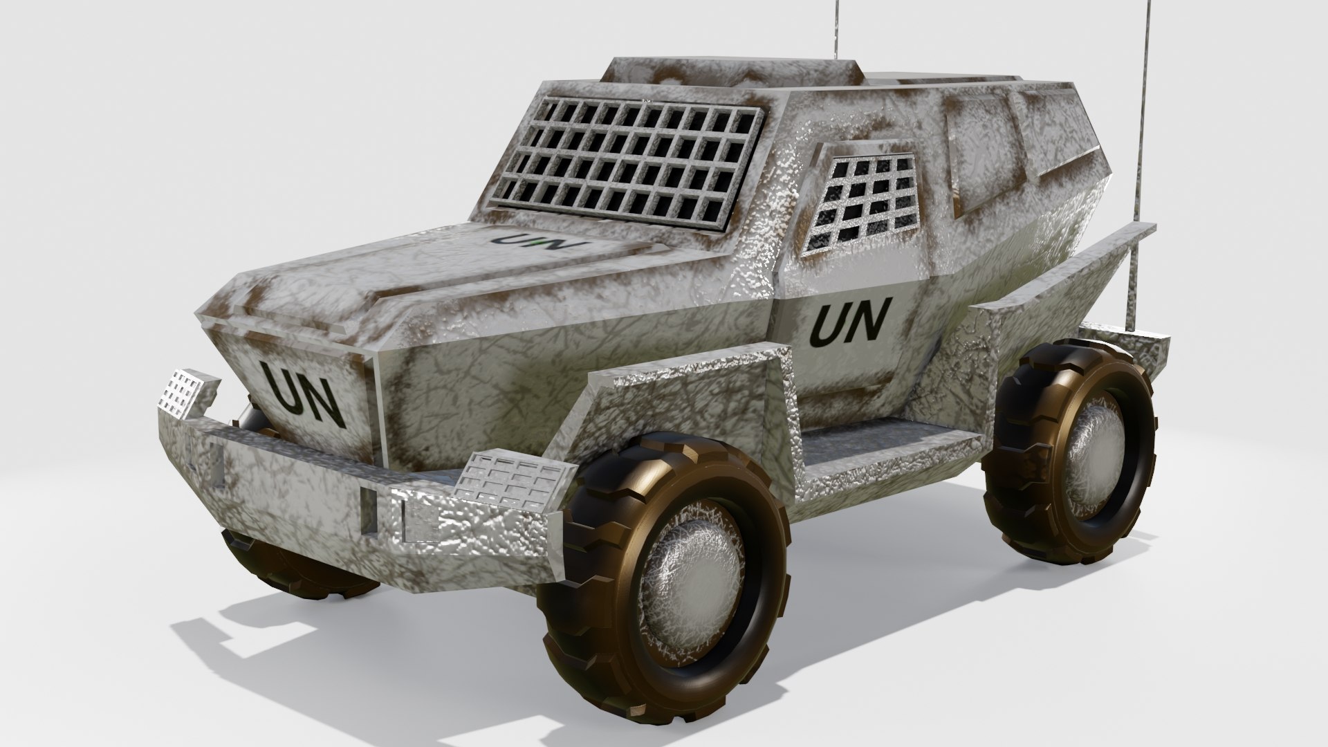 Fiction APC combat vehicle UN kit 3D - TurboSquid 2031642