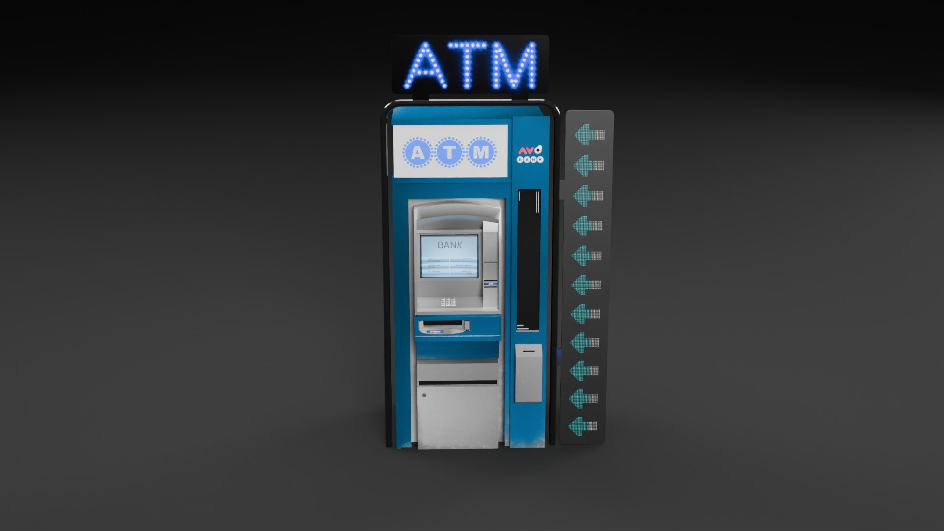 Low Poly ATM Model 3D Model - TurboSquid 2344099