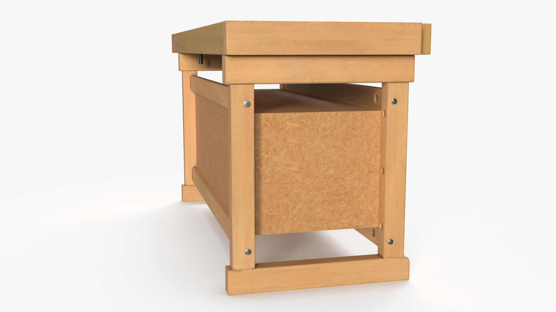 3D Workbench With Drawers And Cabinet Model - TurboSquid 2274445