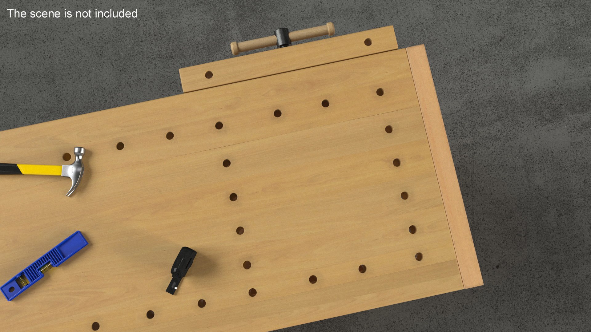 3D Workbench With Drawers And Cabinet Model - TurboSquid 2274445